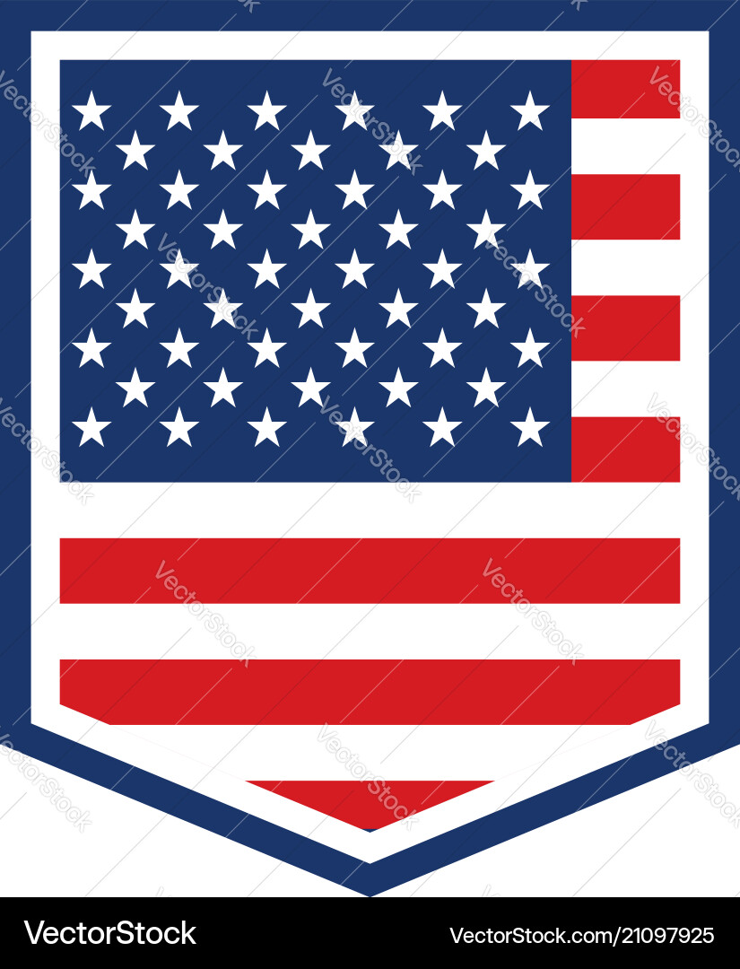 Emblem with usa symbol design element for poster Vector Image