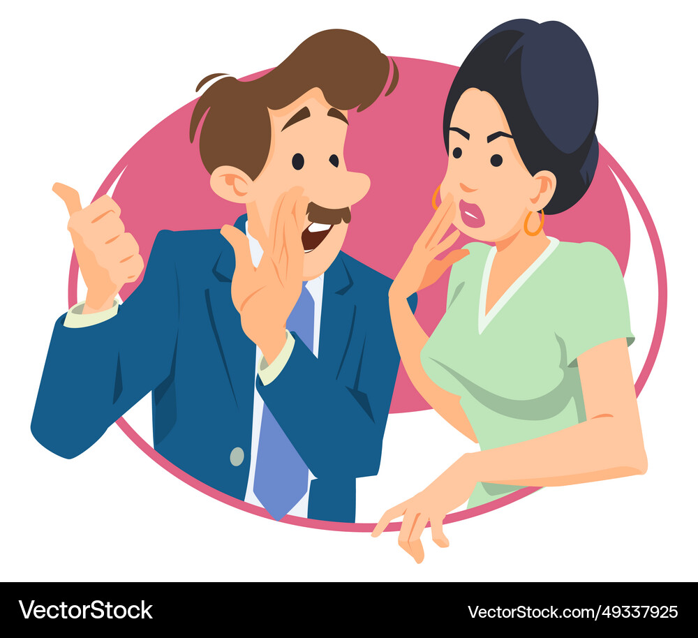 Gossip man for internet and mobile website Vector Image