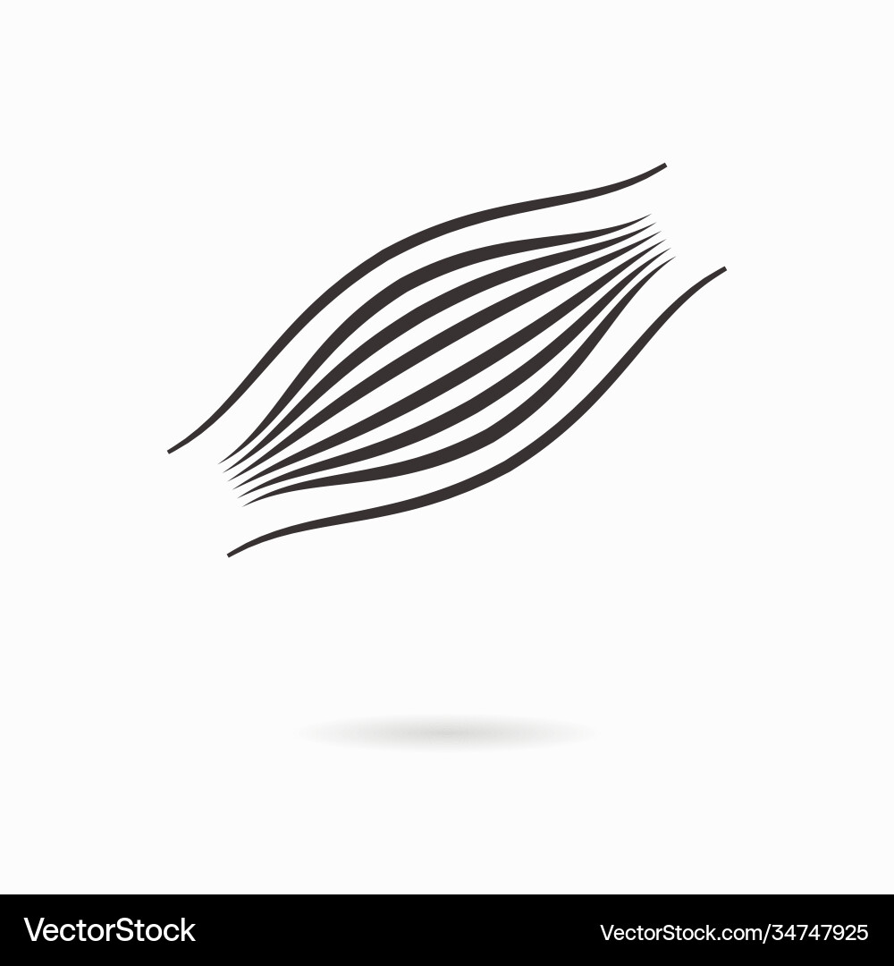 Muscle fiber icon sign Royalty Free Vector Image