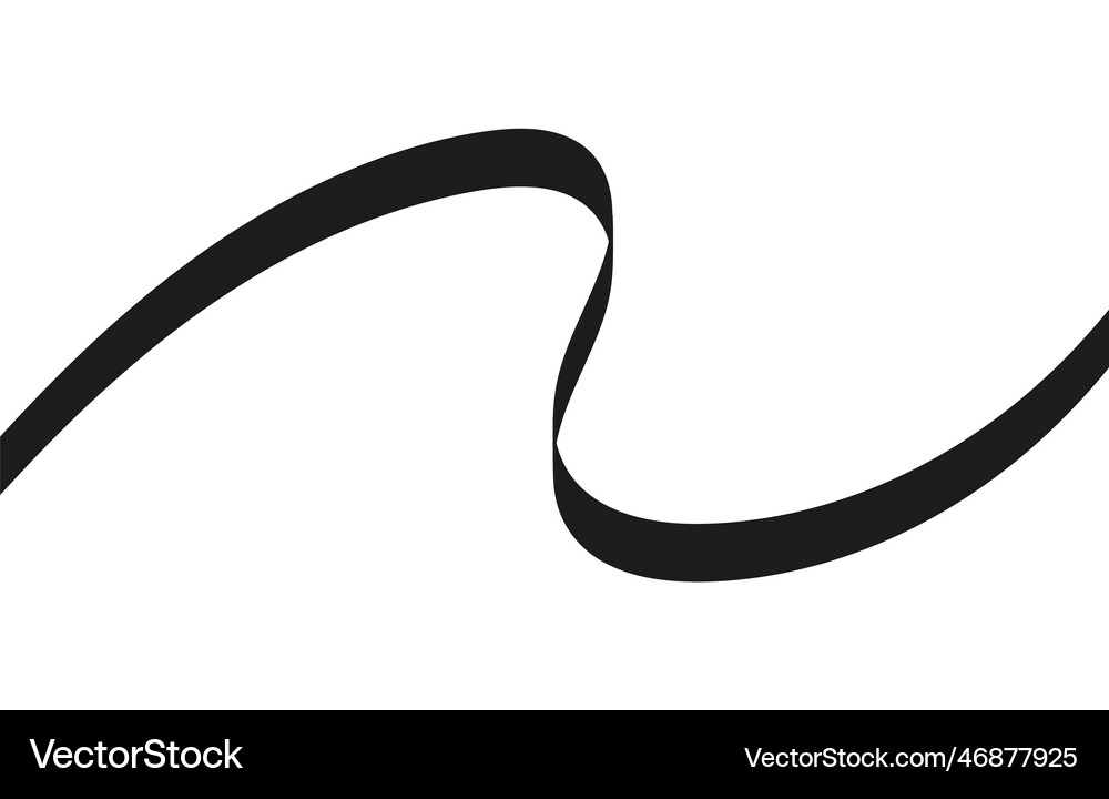 Swoosh swash underline stroke setabstract wavy Vector Image