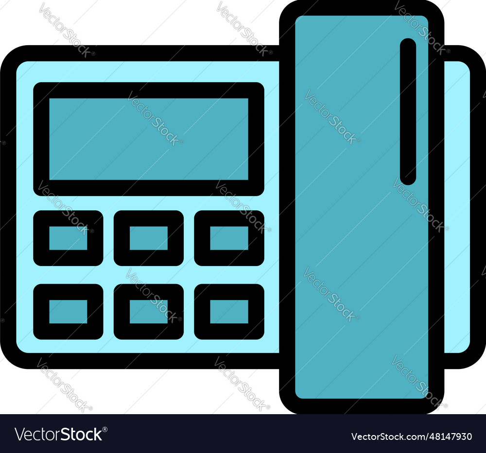 Apartment video intercom icon flat Royalty Free Vector Image