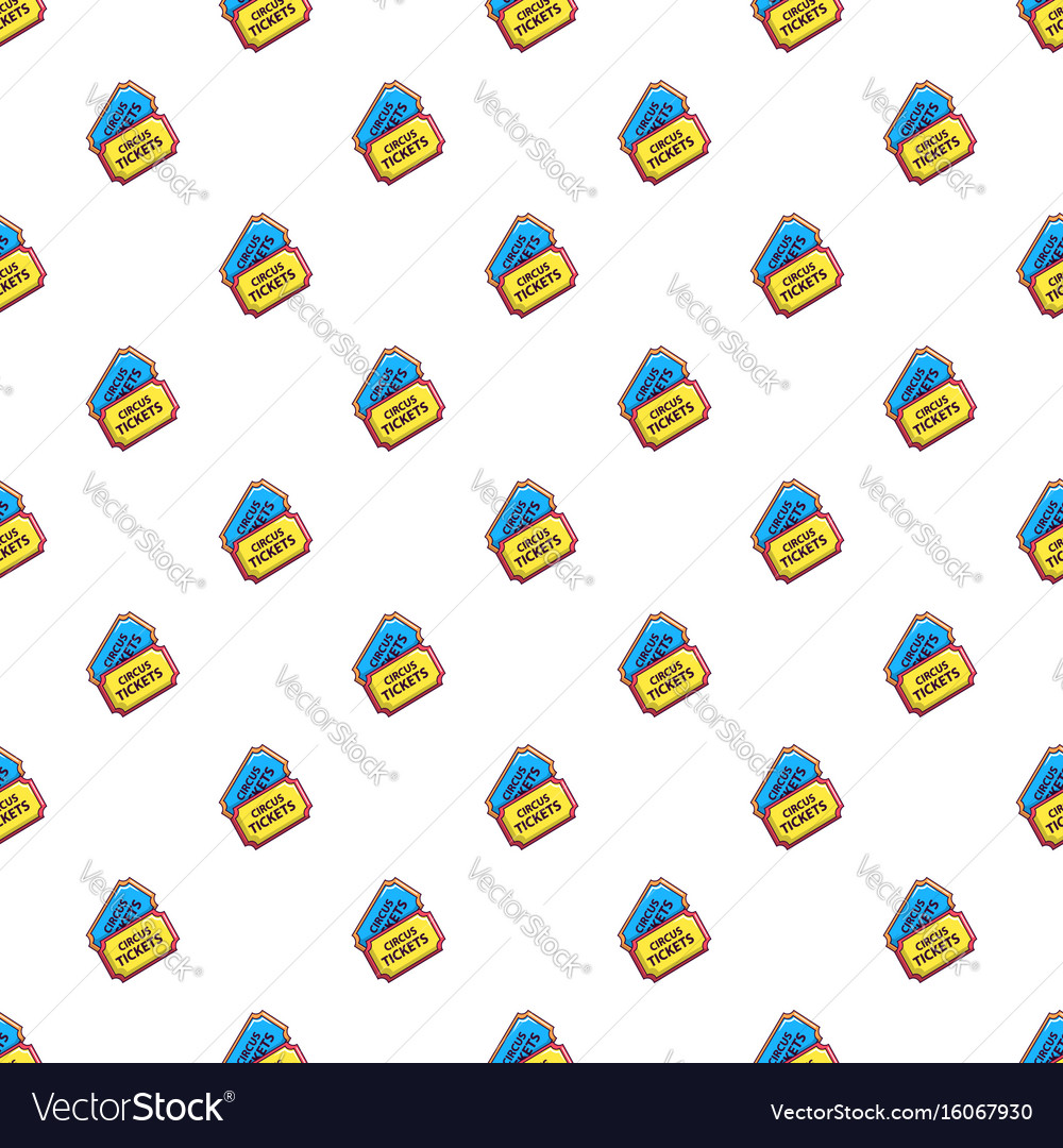 Circus tickets pattern Royalty Free Vector Image