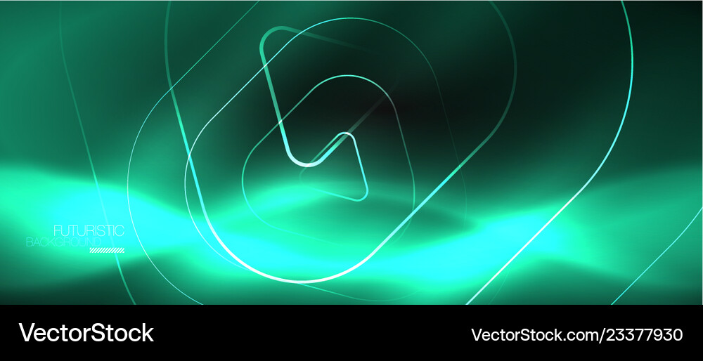 Dark black abstract background with neon colors Vector Image