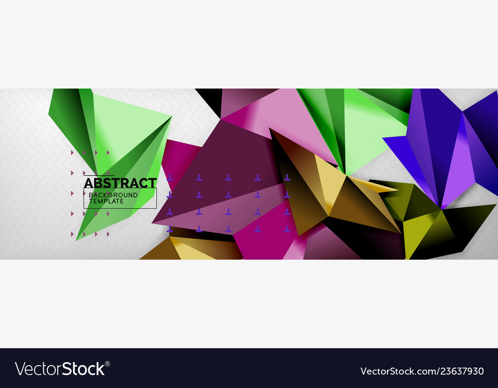 Triangles background techno template Royalty Free Vector