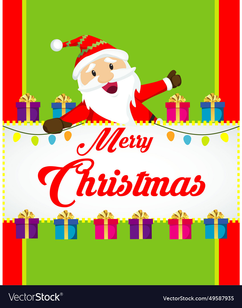 Christmas card set merry Royalty Free Vector Image