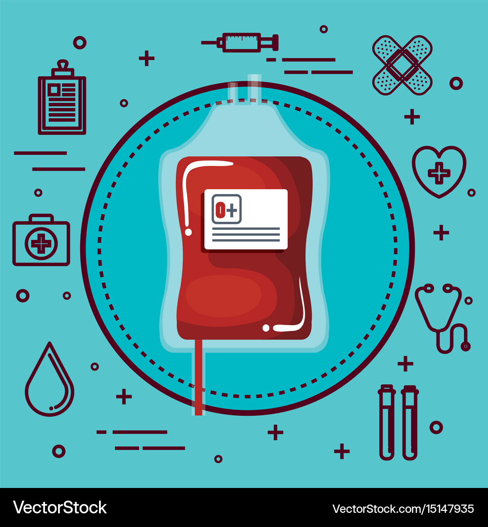 Donating Blood Design Royalty Free Vector Image