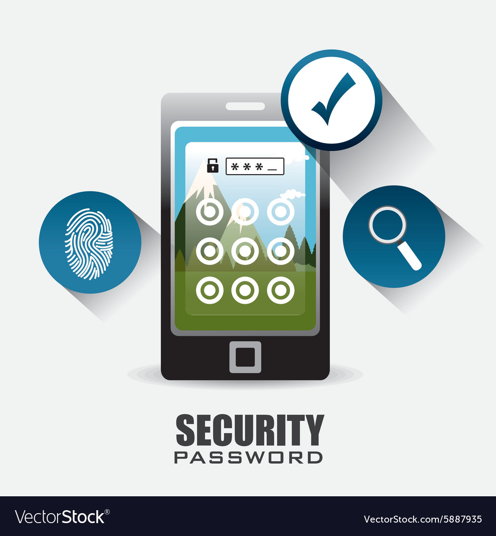 Security system design Royalty Free Vector Image