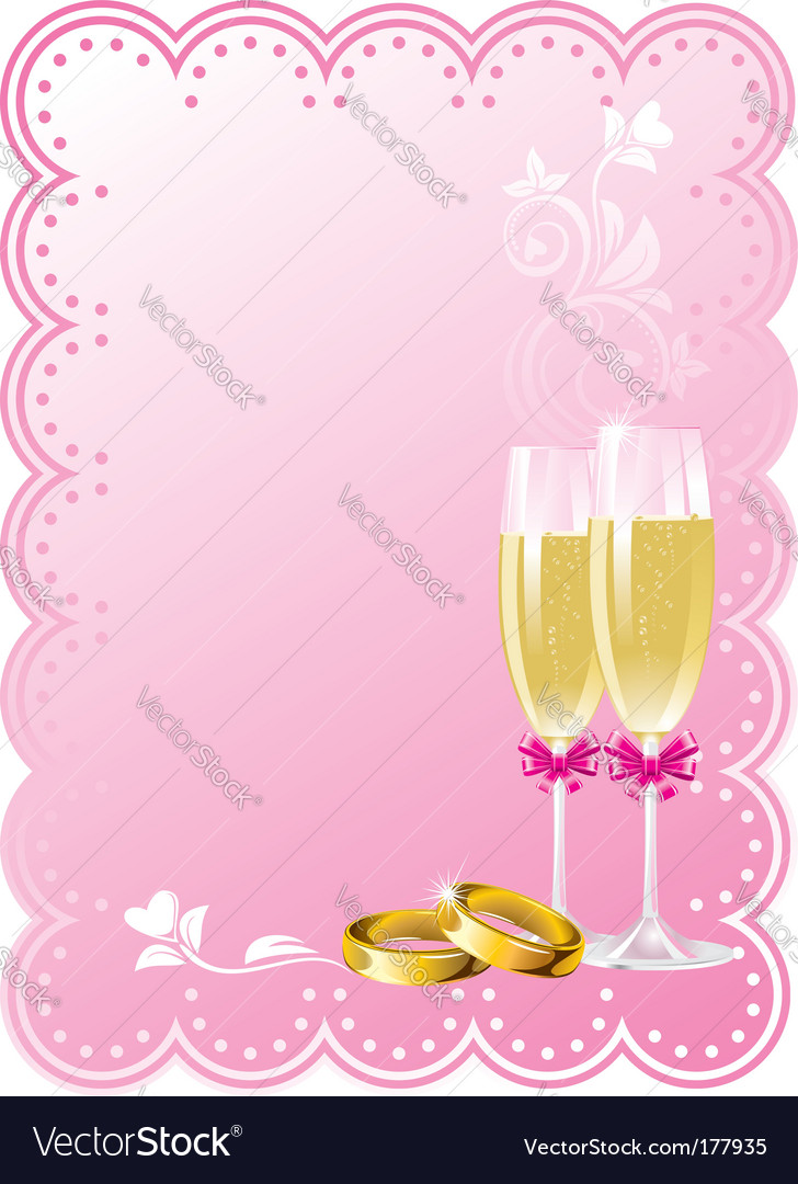 Wedding background Royalty Free Vector Image - VectorStock