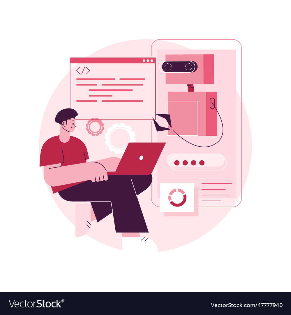 Chatbot development platform abstract concept Vector Image Chatbot development platform abstract concept Vector Image