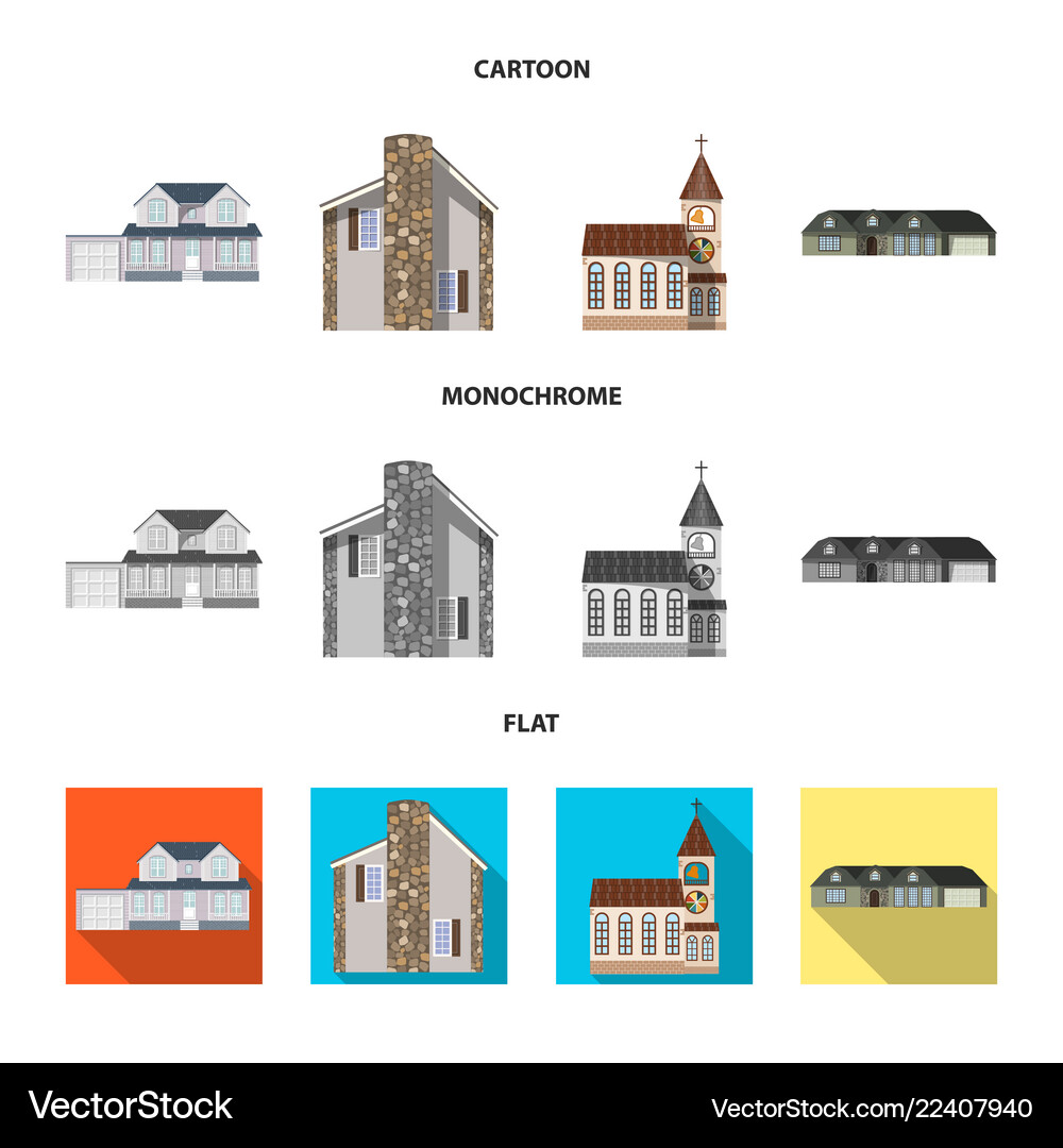 Design of building and front icon Royalty Free Vector Image