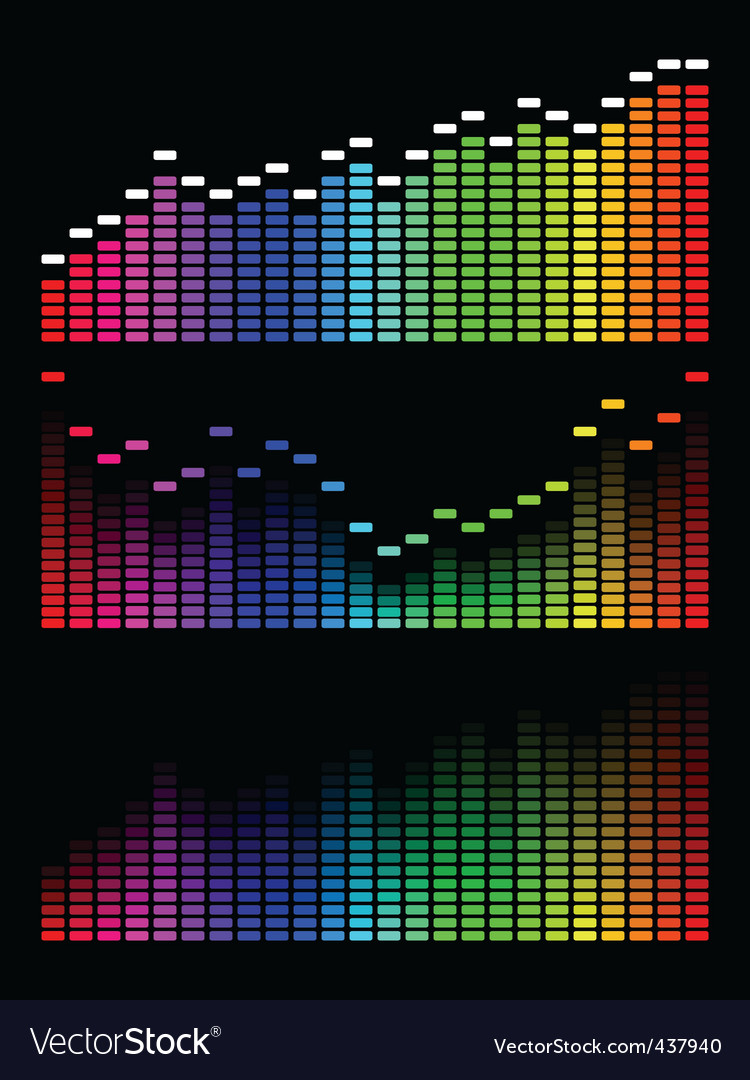 Digital equalizer Royalty Free Vector Image - VectorStock