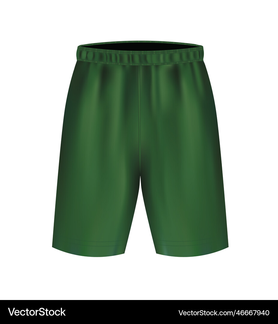 Green male shorts Royalty Free Vector Image - VectorStock
