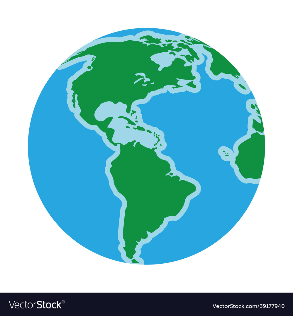 World planet earth Royalty Free Vector Image - VectorStock