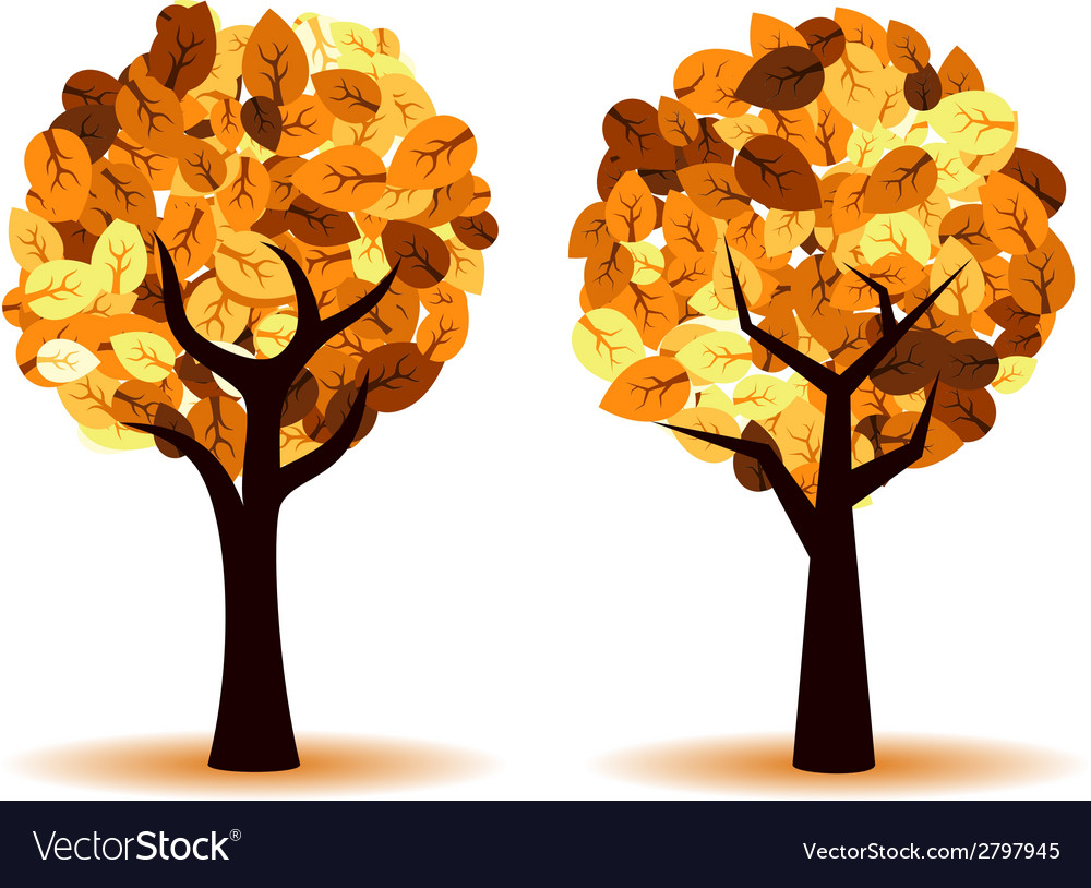 Autumn tree Royalty Free Vector Image - VectorStock