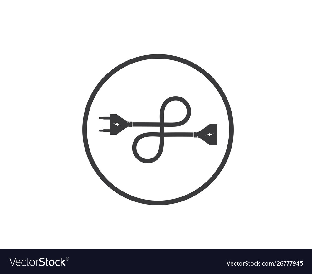 Electric socket plug Royalty Free Vector Image