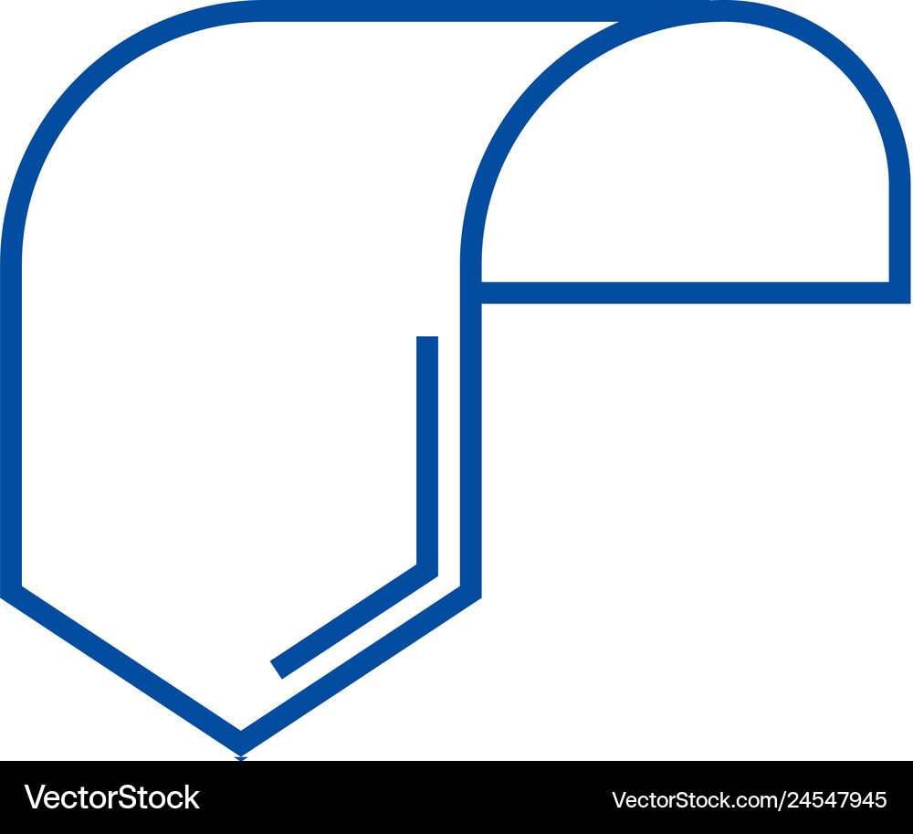 Label tag sign line icon concept Royalty Free Vector Image