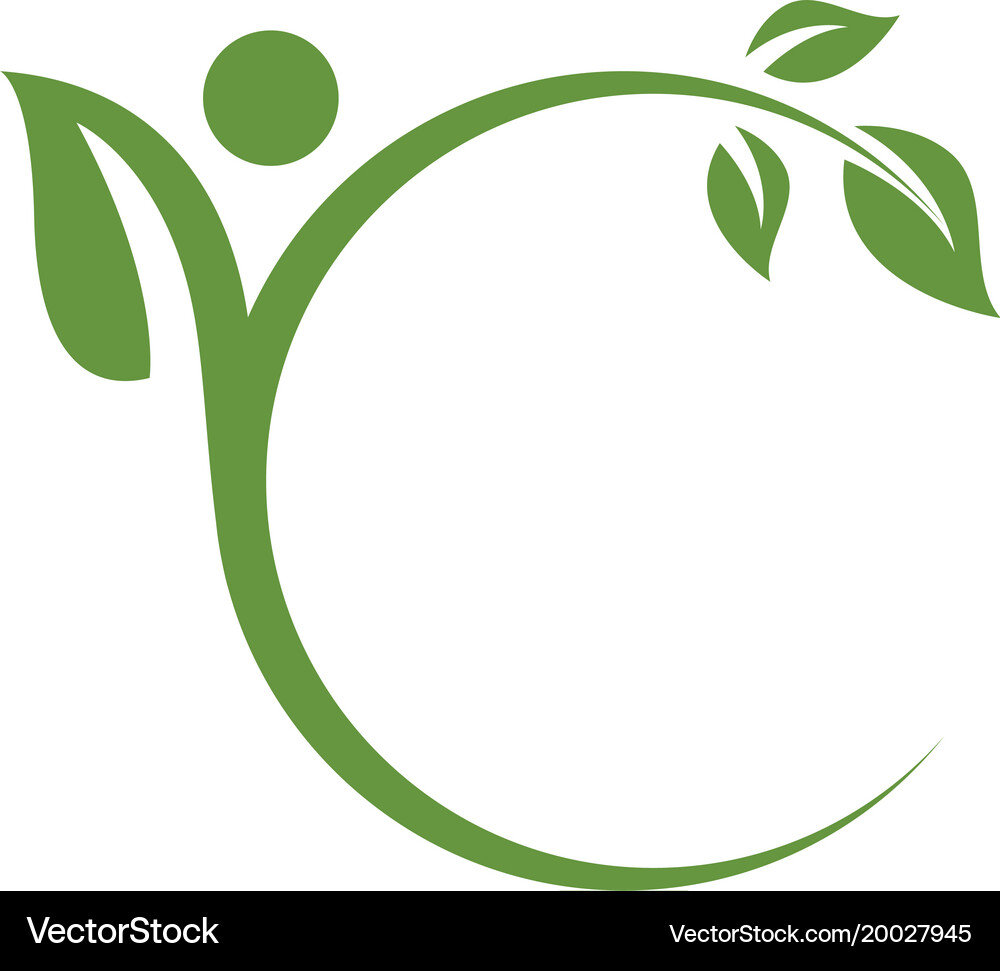 Leaf green nature logo and symbol template Vector Image