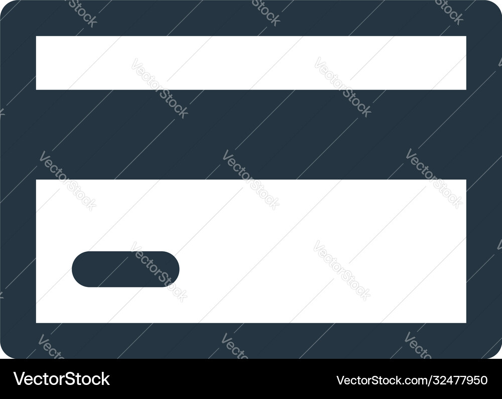 Credit card icon isolated on white background Vector Image