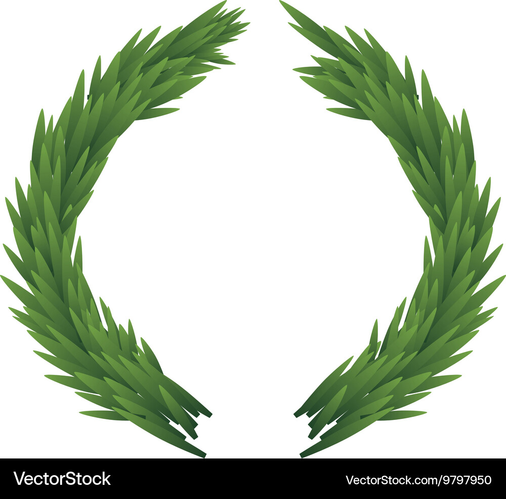 Green leaves nature design graphic Royalty Free Vector Image