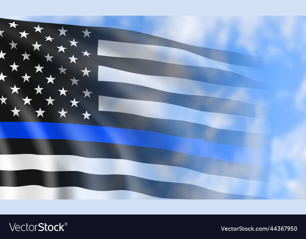 Thin blue line Royalty Free Vector Image - VectorStock Thin blue line Royalty Free Vector Image - VectorStock