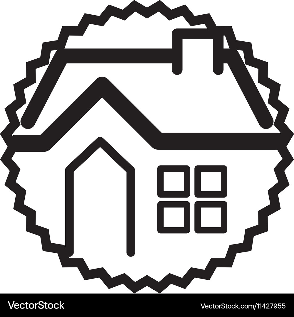 House real estate tag Royalty Free Vector Image