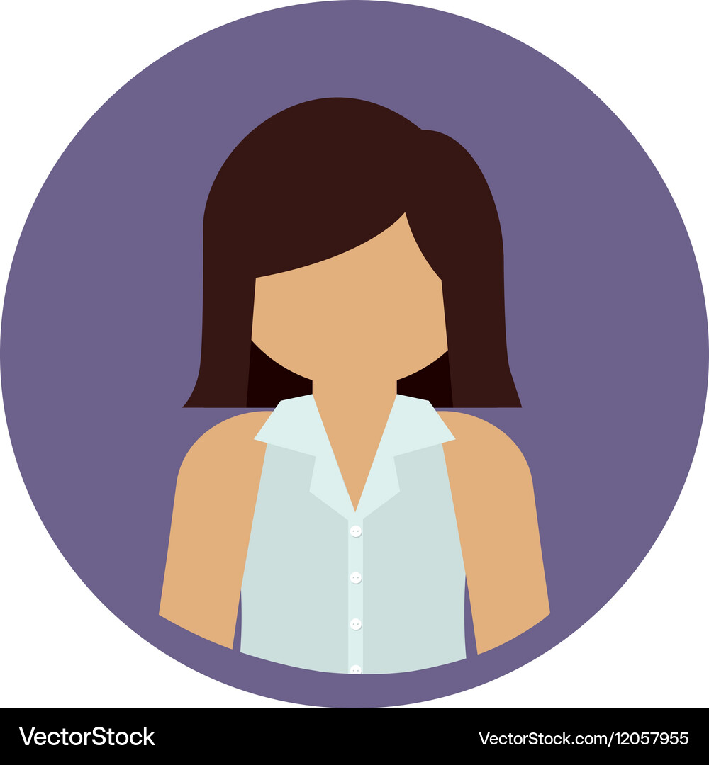 Isolated avatar woman design Royalty Free Vector Image