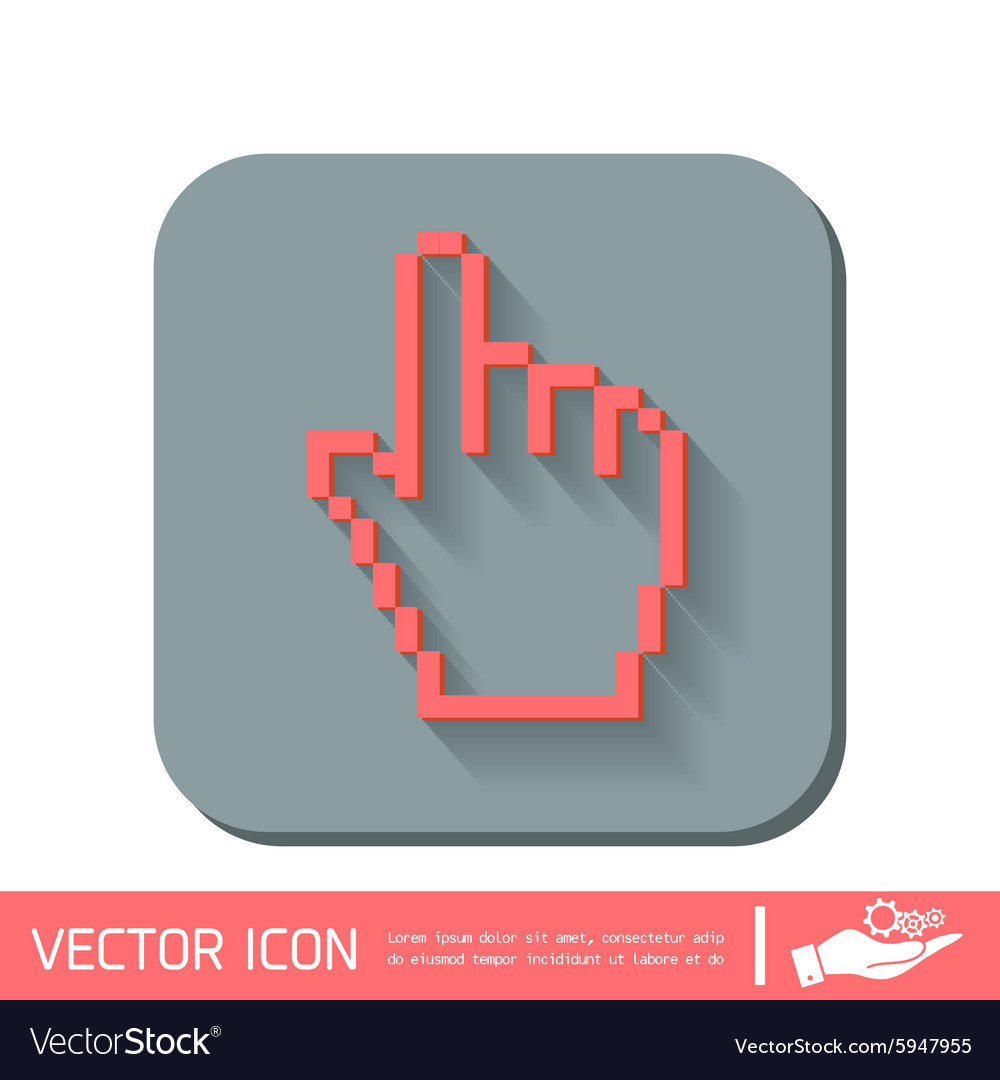 Mouse hand cursor Royalty Free Vector Image - VectorStock