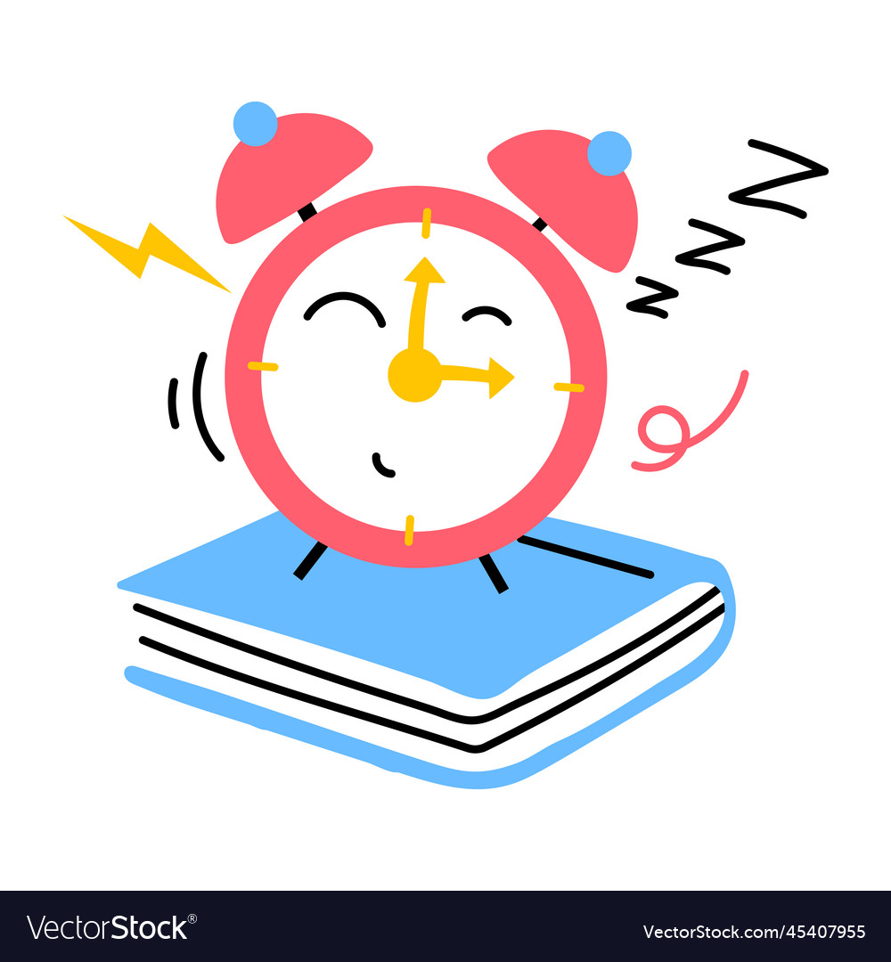 Study time Royalty Free Vector Image - VectorStock