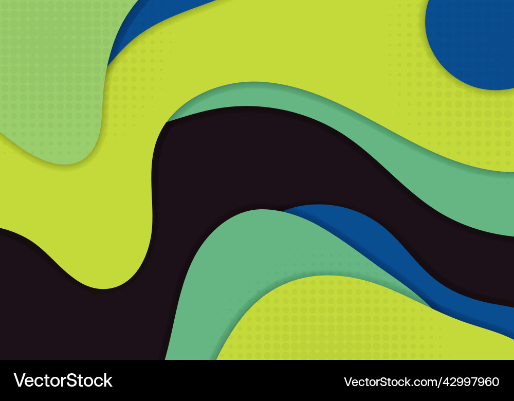 Abstract green and blue colors theme style Vector Image