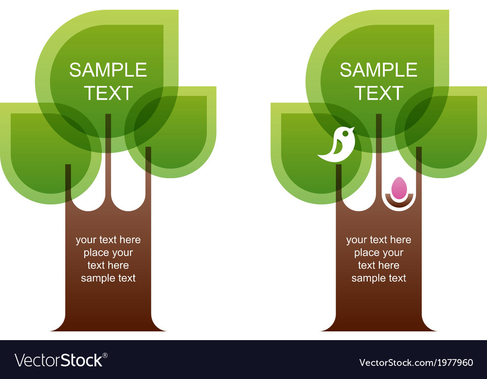 Abstract tree Royalty Free Vector Image - VectorStock