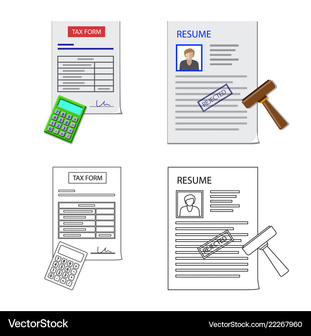 Design of form and document symbol Royalty Free Vector Image