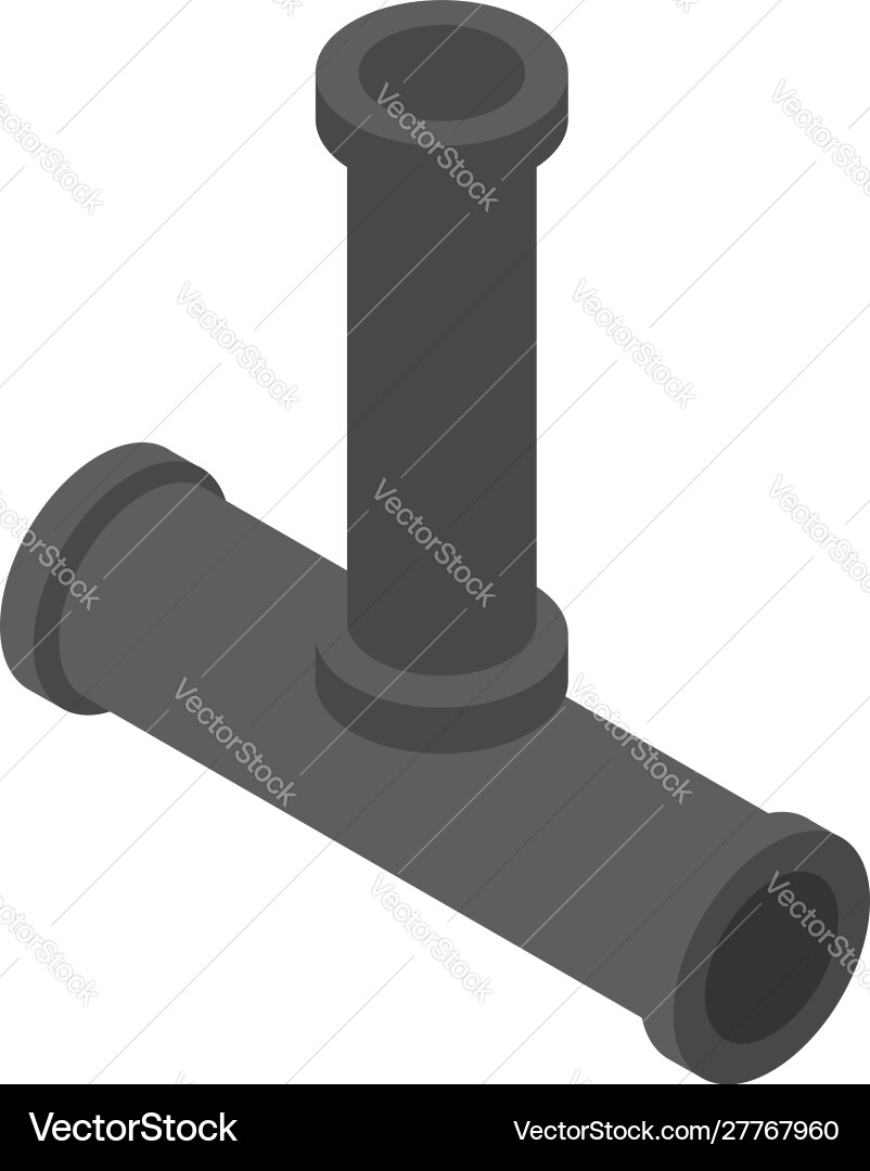 Hot water pipe icon isometric style Royalty Free Vector