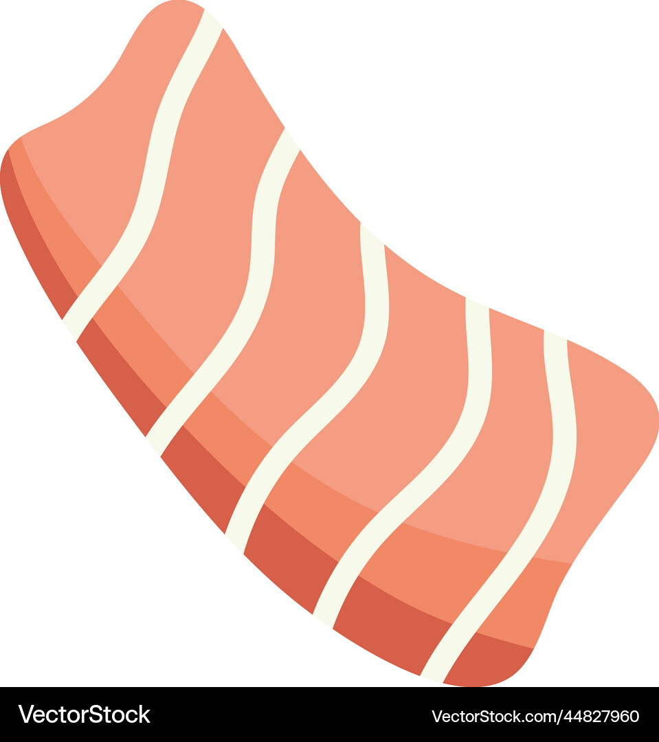 Salmon fillet seafood Royalty Free Vector Image