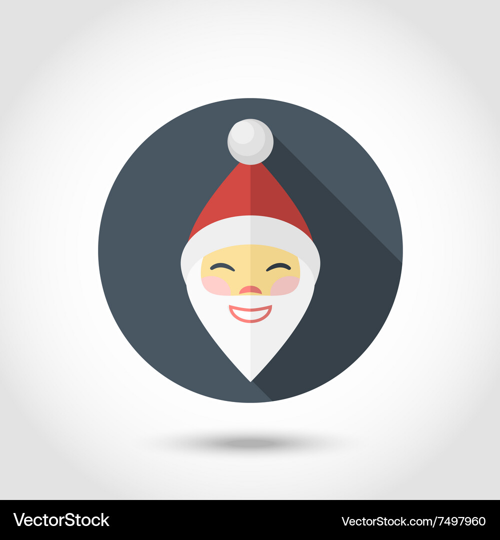 Santa claus face Royalty Free Vector Image - VectorStock