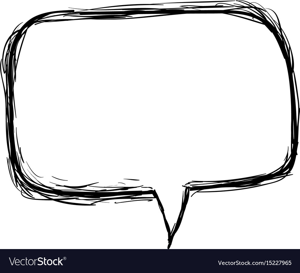 Comic bubble draw Royalty Free Vector Image - VectorStock