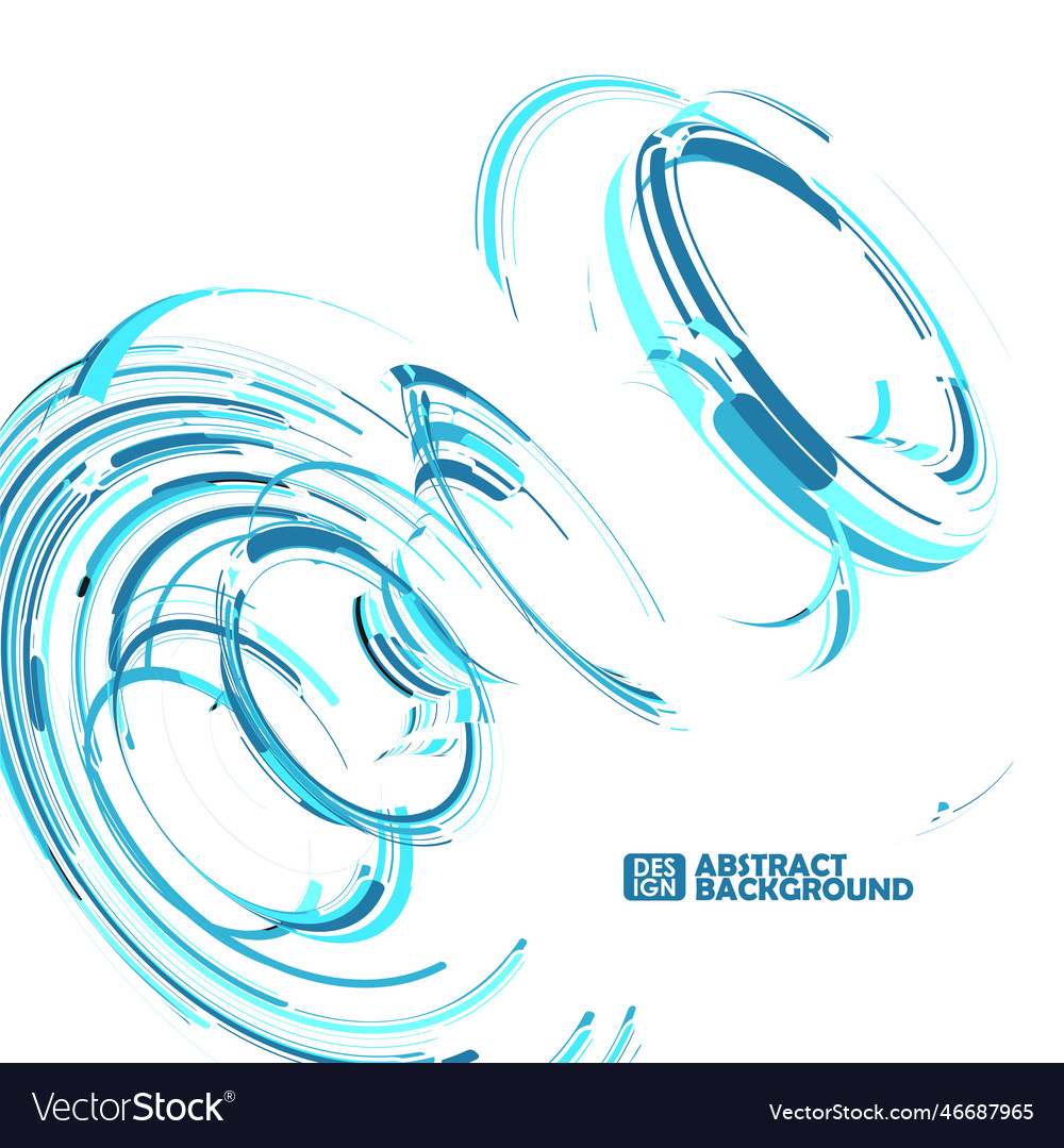 Futuristic abstract shape Royalty Free Vector Image