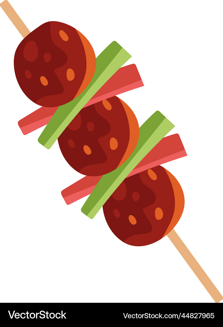 Jeok korean food Royalty Free Vector Image - VectorStock