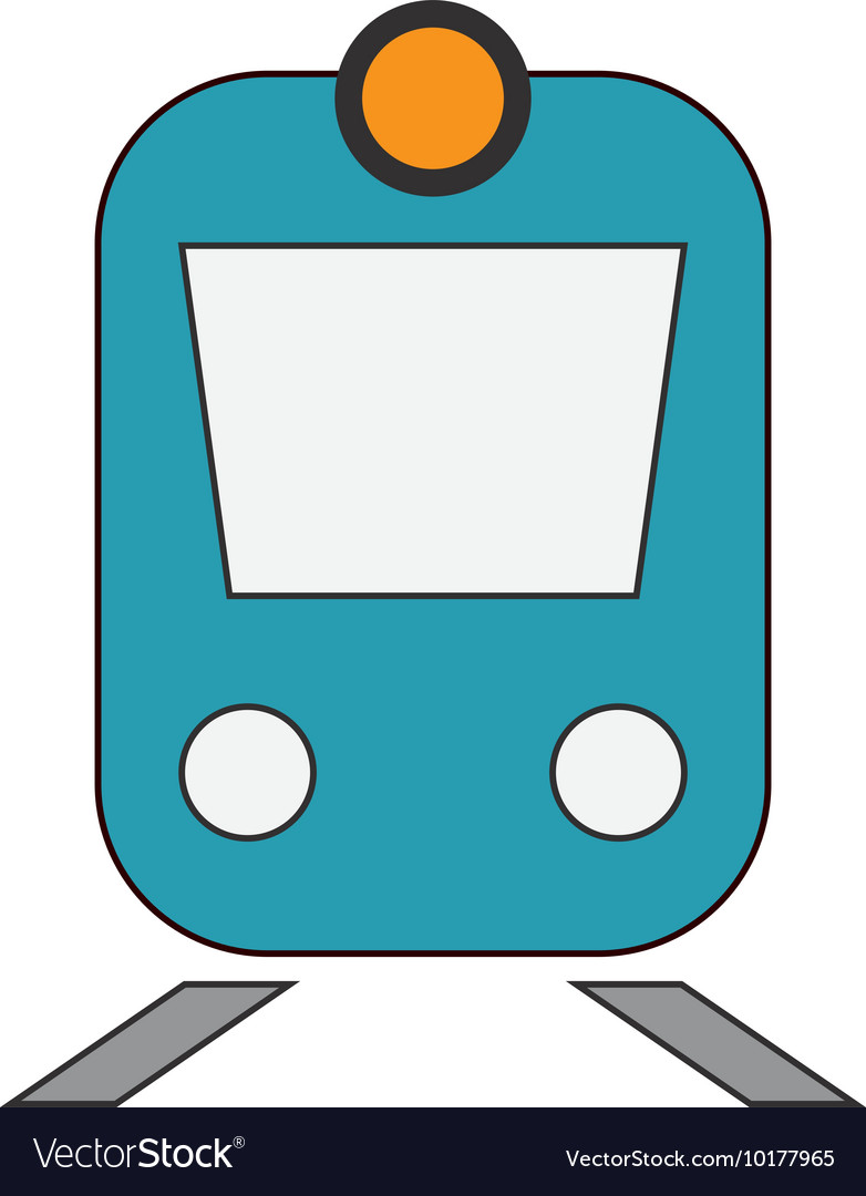 Train frontview icon Royalty Free Vector Image
