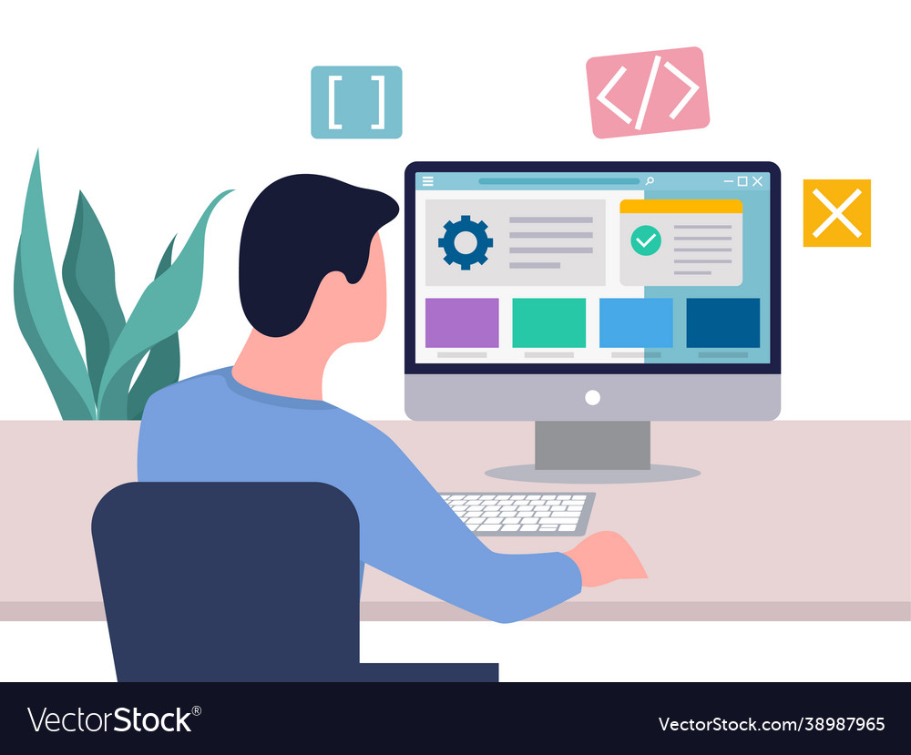 Web development Royalty Free Vector Image - VectorStock