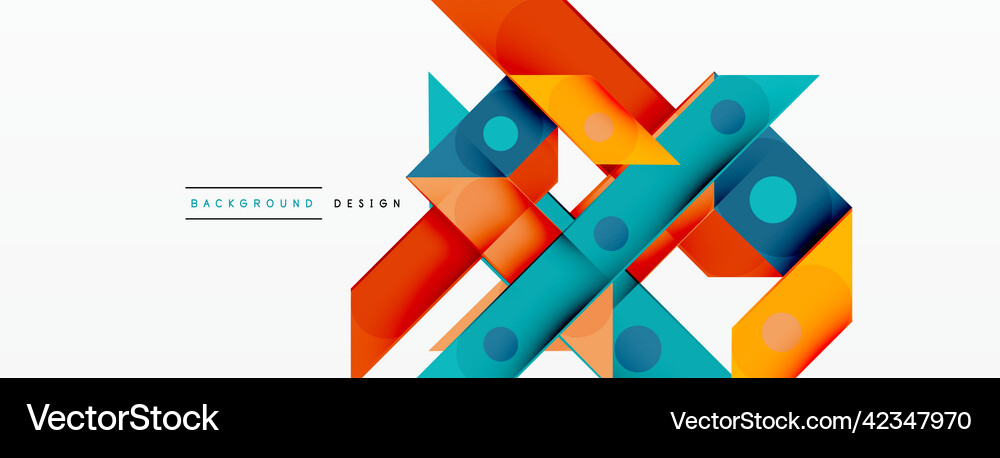 Color overlapping stripes background colorful Vector Image