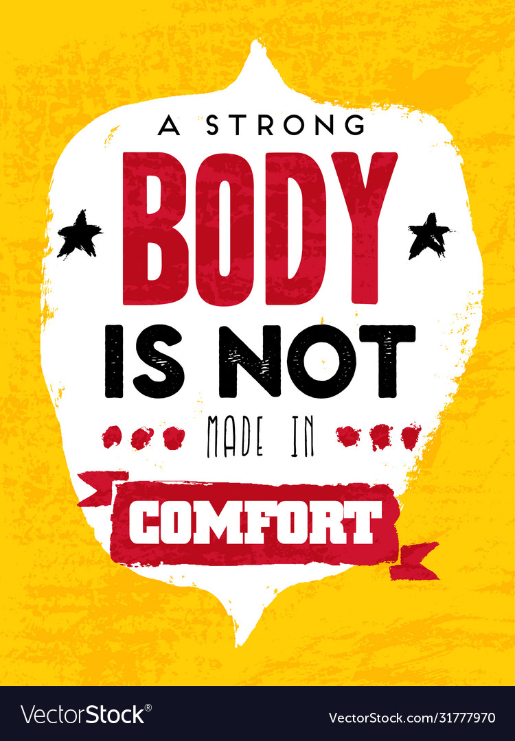 Gym inspiring creative motivation quote template Vector Image