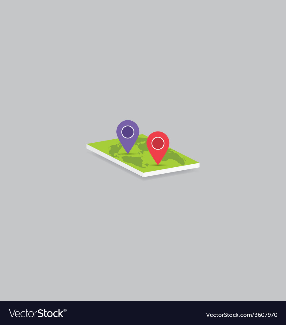 Map 7 Royalty Free Vector Image - VectorStock