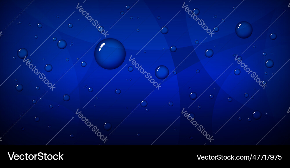 Background curved lines water drops Royalty Free Vector