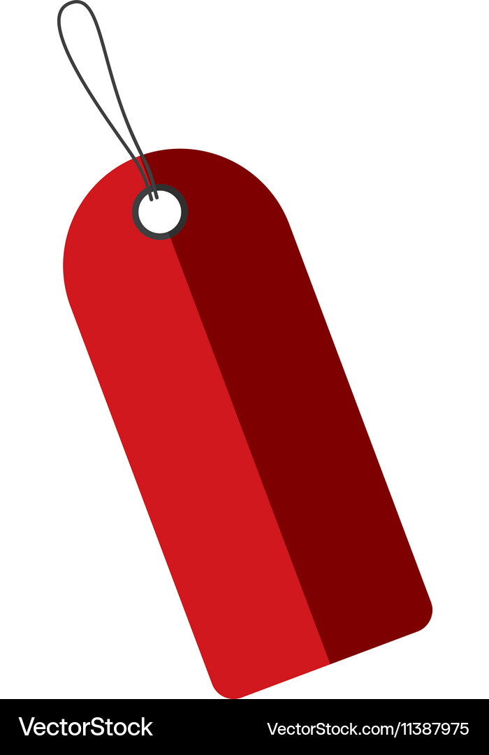 Commercial tag hanging isolated icon Royalty Free Vector