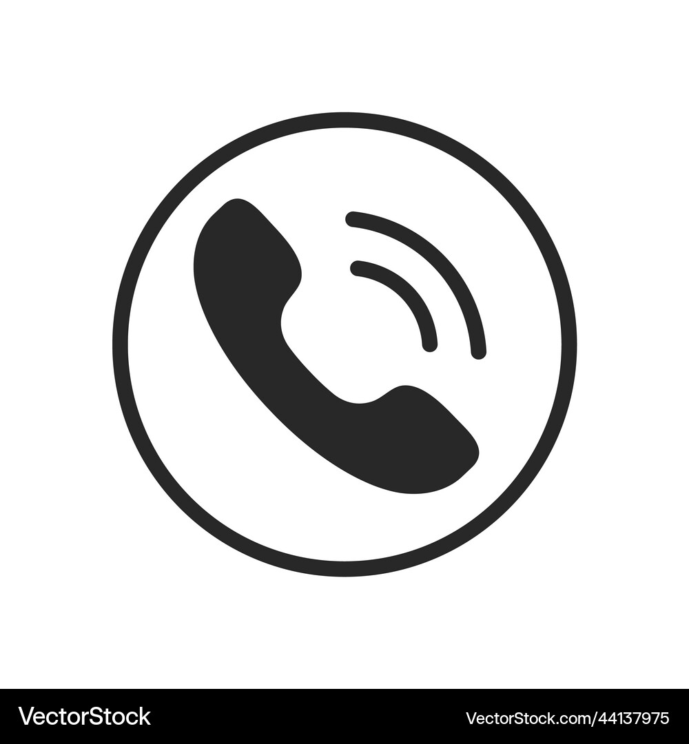 Contact icon mobile phone icon making a loud Vector Image