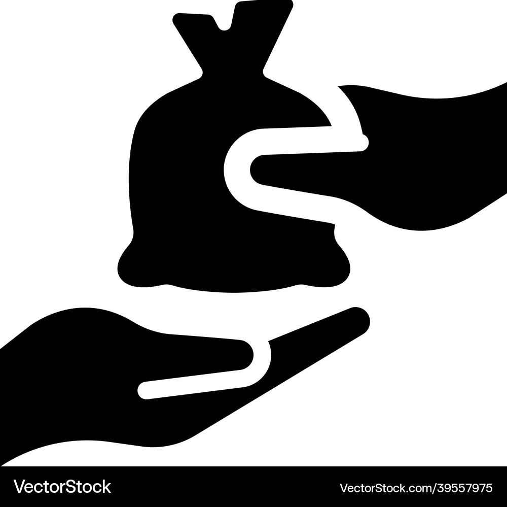 Give loan icon Royalty Free Vector Image - VectorStock
