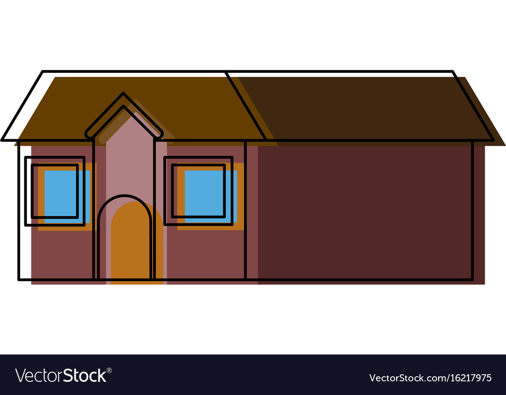 House home residence architecture construction Vector Image
