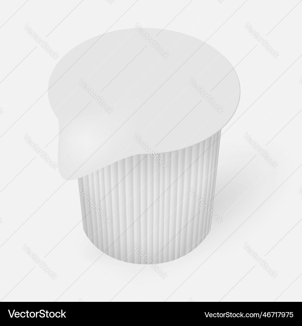 Liquid coffee creamer single portioned plastic Vector Image