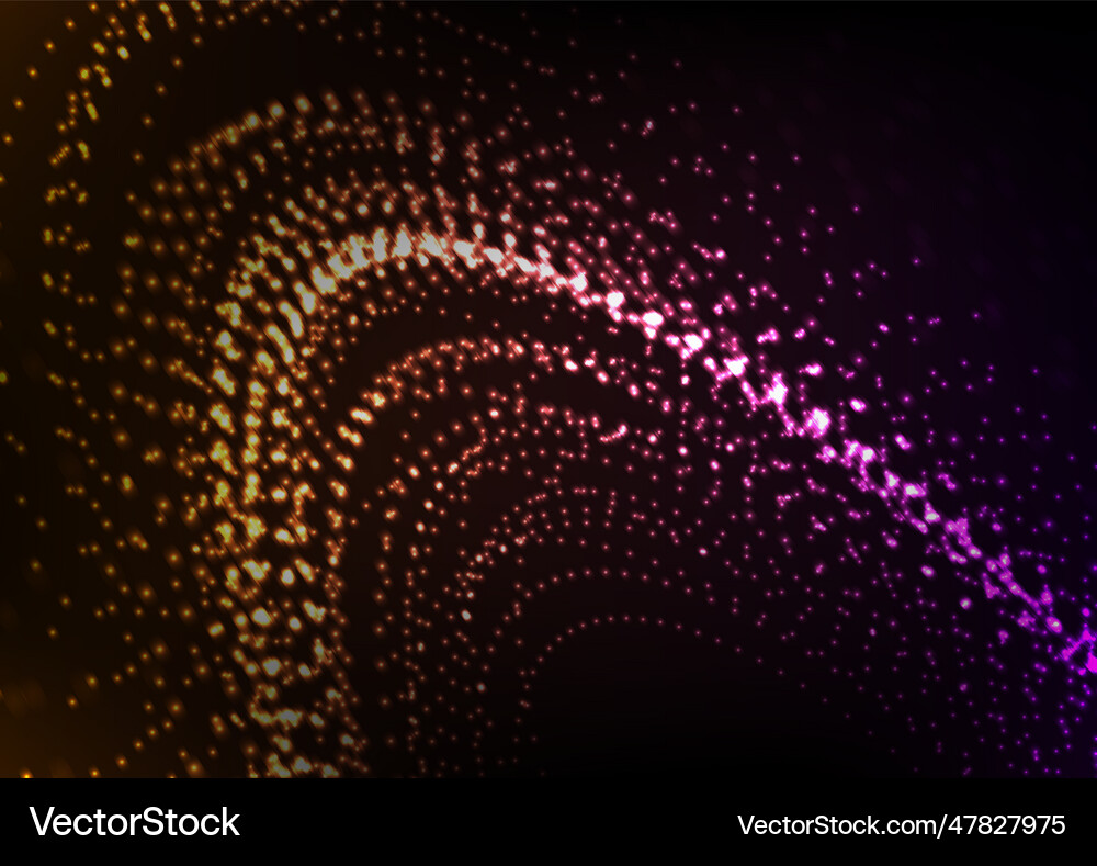 Neon flowing futuristic particles abstract Vector Image