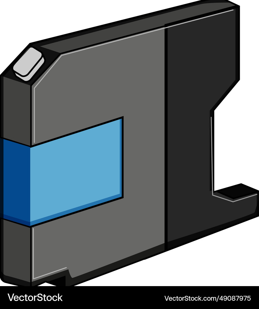Office ink cartridge cartoon Royalty Free Vector Image